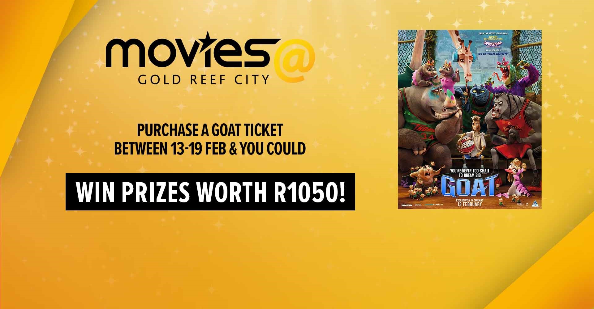 GOAT Cinema Activation - Gold Reef City